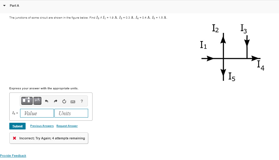 Solved The junctions of some circuit are shown in the figure | Chegg.com