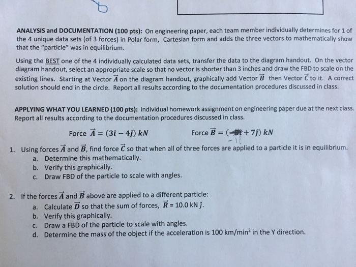 Solved ENGR 103-FA17 Lab 6- Particle Equilibrium BACKGROUND: | Chegg.com