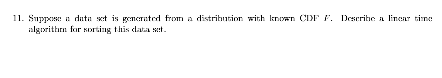 Solved 11. Suppose a data set is generated from a | Chegg.com