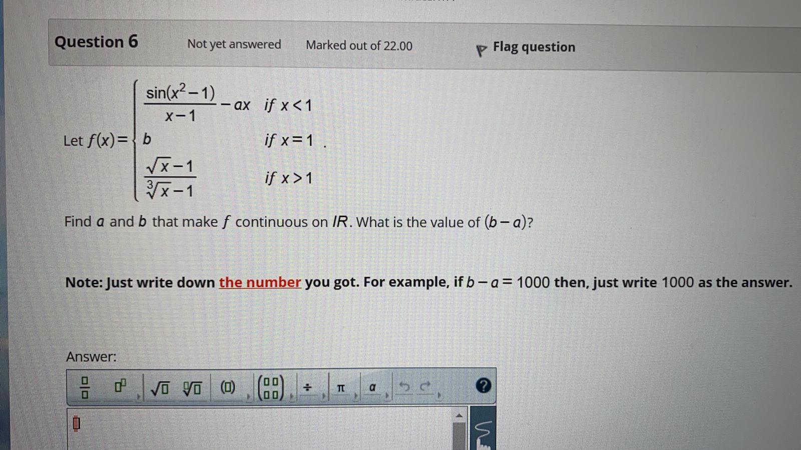 Solved Question 6 Not yet answered Marked out of 22.00 P | Chegg.com