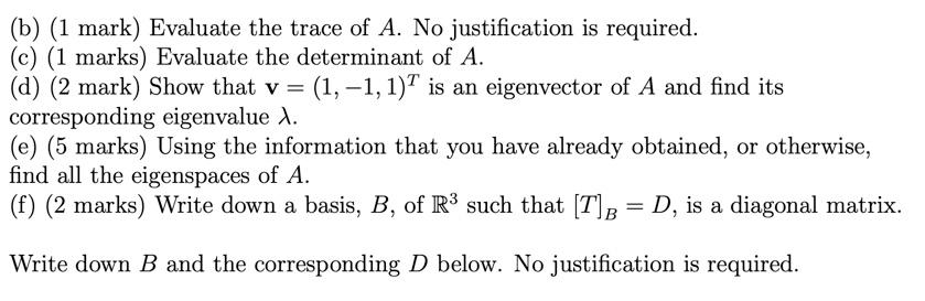 Solved Consider the linear operator, T: R3 → R3, defined by | Chegg.com