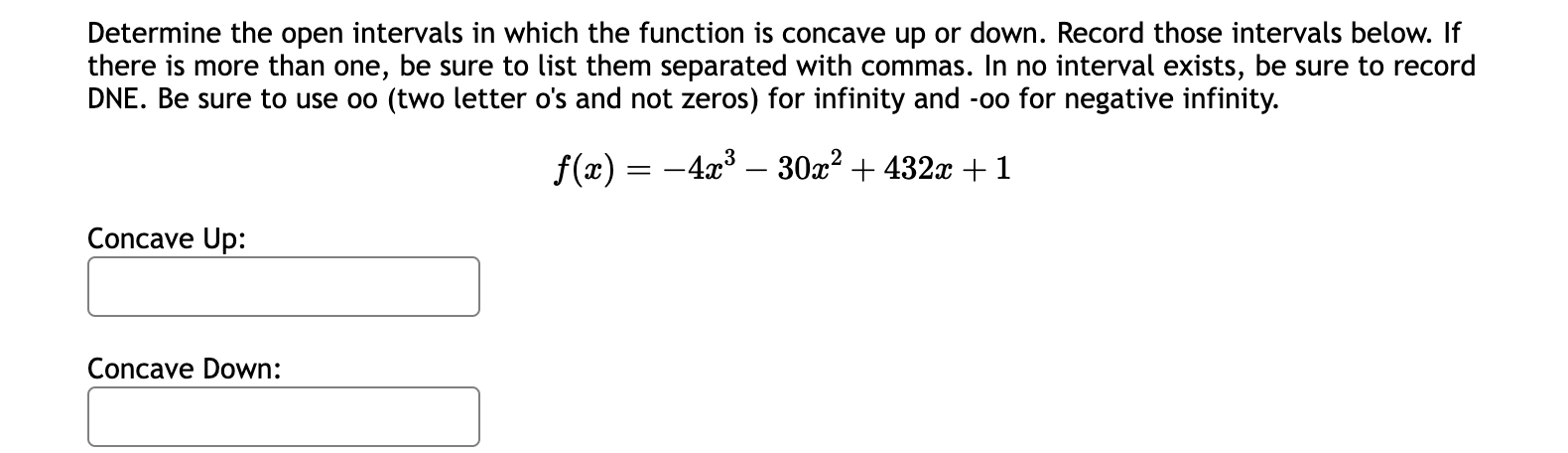[Solved]: Determine the open intervals in which the functio