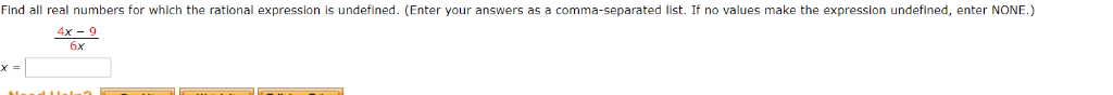 Solved Find all real numbers for which the rational | Chegg.com
