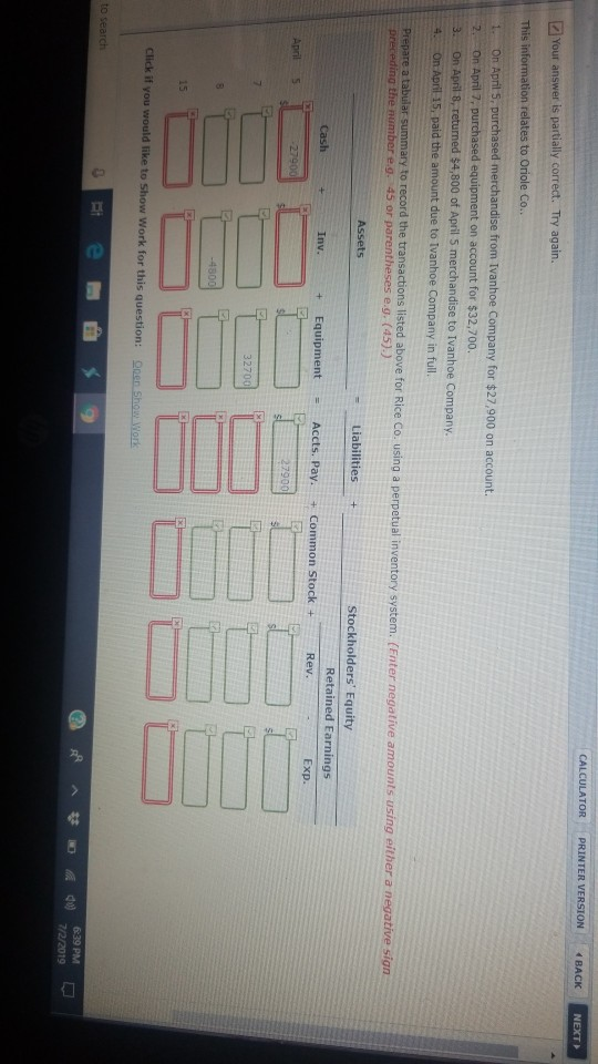 Solved Calculator Printer Version 4 Back Next Your Answer Is 9197