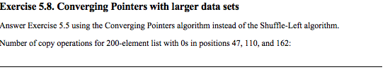 Exercise 5.8. Converging Pointers with larger data | Chegg.com