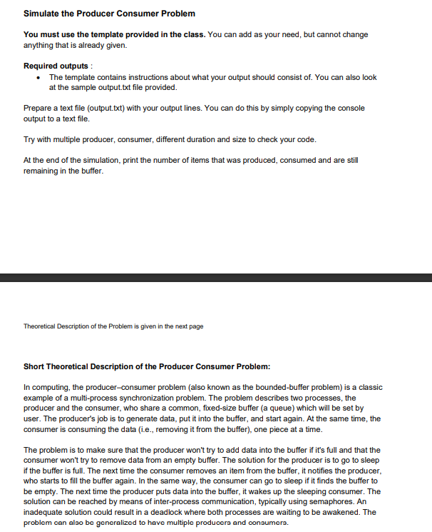 Solved Course: Operating System Lab Please solve this | Chegg.com