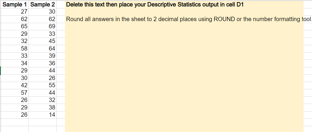 Delete this text then place your Descriptive | Chegg.com