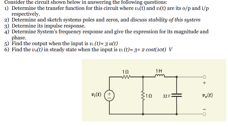 Solved Consider the circuit shown below in answering the | Chegg.com