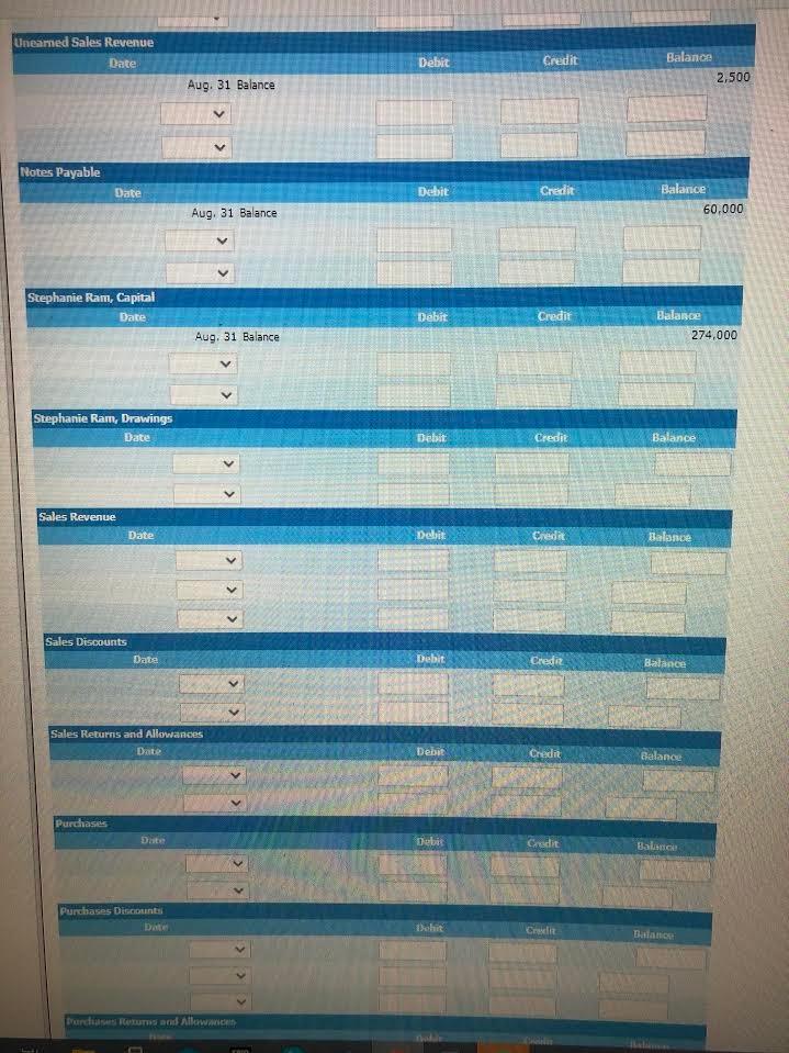 Solved On August 1, 2016, Stephanie Ram, a sole proprietor, | Chegg.com