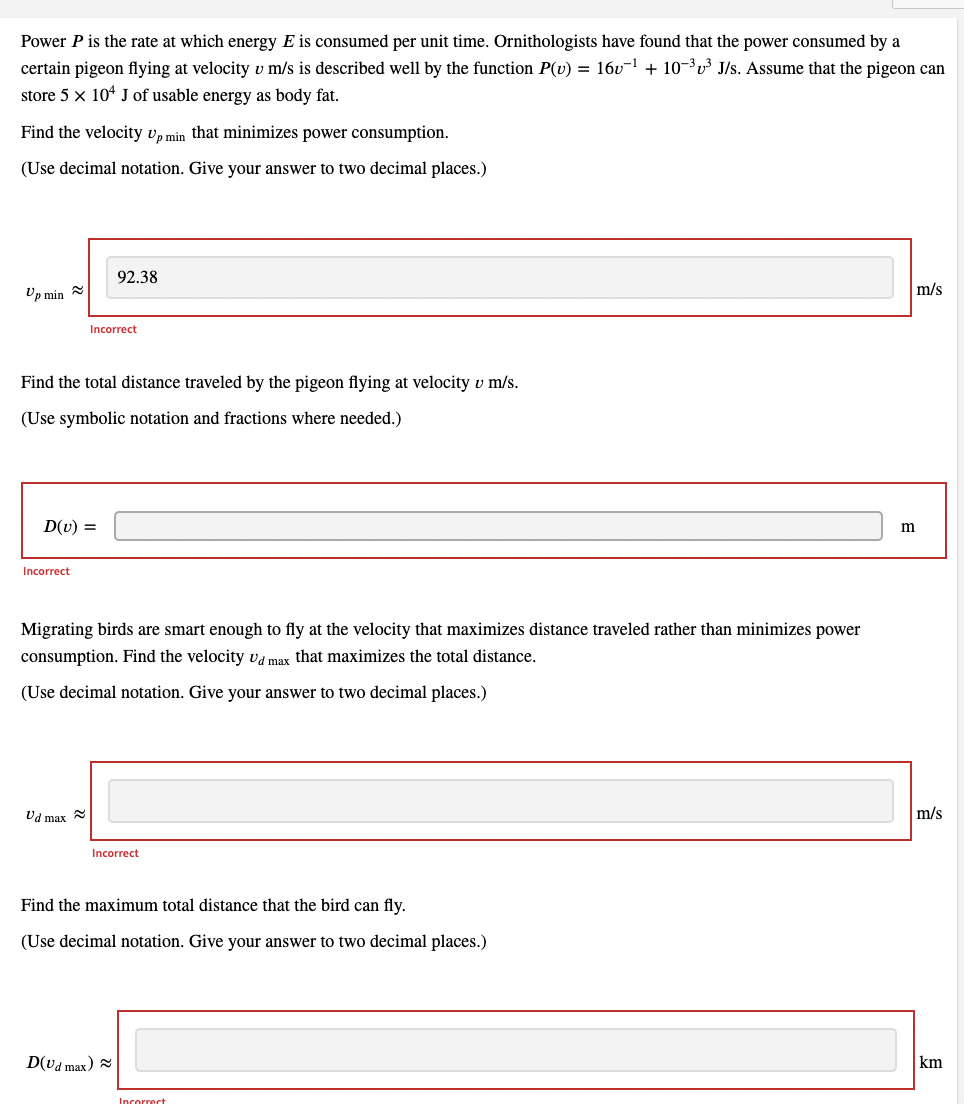 Solved Power P ﻿is the rate at which energy E ﻿is consumed | Chegg.com
