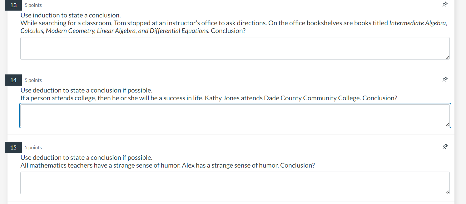 Solved Use induction to state a conclusion. While searching | Chegg.com