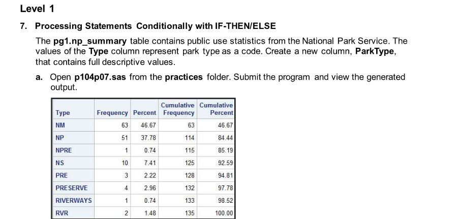 Solved 7. Processing Statements Conditionally with | Chegg.com