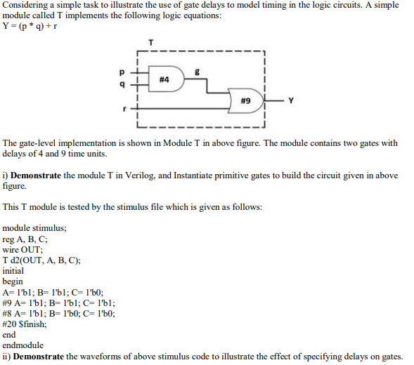 Considering a simple task to illustrate the use of | Chegg.com