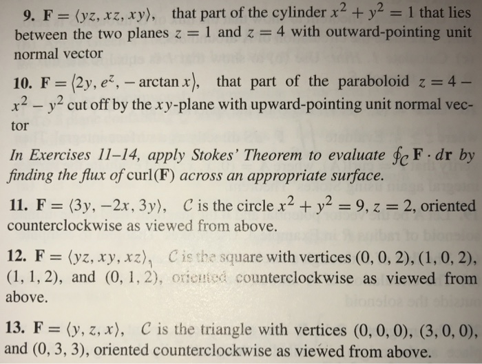 Solved In Exercises 5-10, calculate curl(F) and then apply | Chegg.com