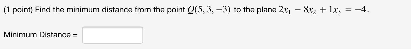 Solved (1 point) Find a scalar equation (i.e. standard form) | Chegg.com