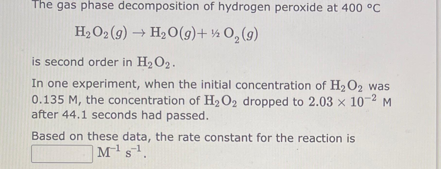 Solved The decomposition of nitramide in aqueous solution at | Chegg.com