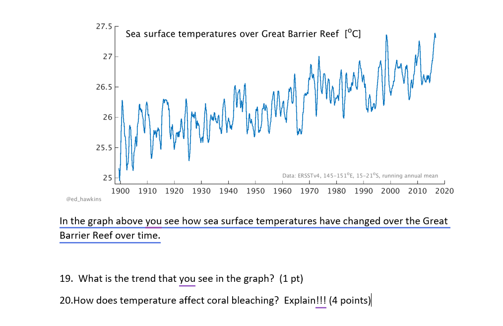 Coral Bleaching Graph