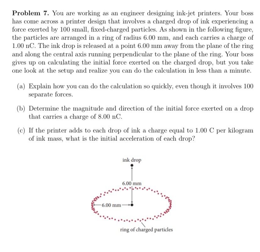 Solved Problem 7. ﻿You are working as an engineer designing | Chegg.com