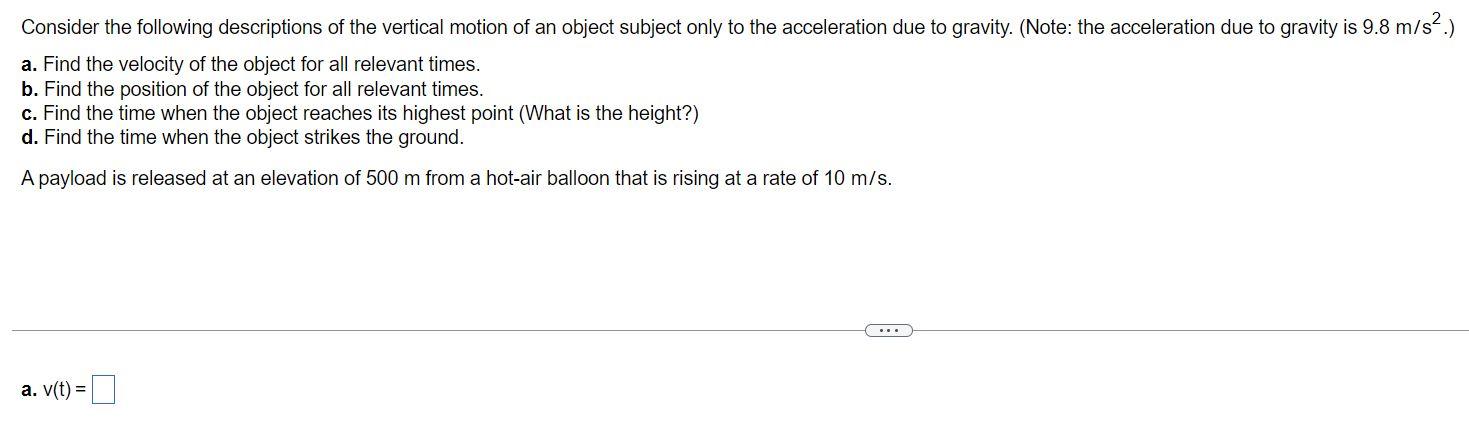 Solved Consider the following descriptions of the vertical | Chegg.com