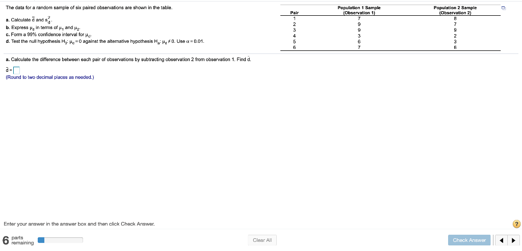 Solved Population 1 Sample (Observation 11 Population 2 | Chegg.com