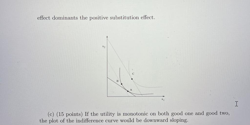 Solved effect dominants the positive substitution effect. B | Chegg.com