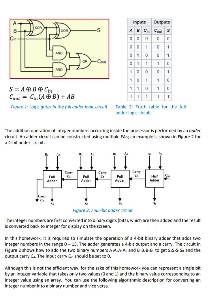 Problem Description Introduction Logic circuits are | Chegg.com