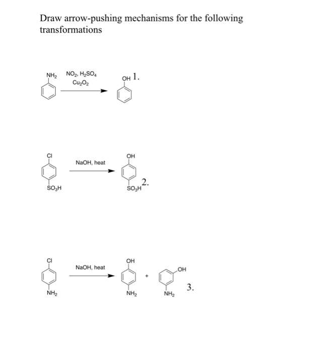Solved Draw arrow-pushing mechanisms for the following | Chegg.com