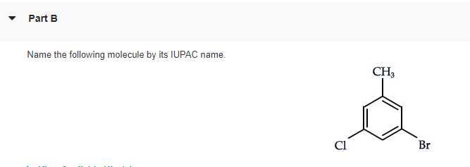 Solved Name the following molecule by its IUPAC name. Name | Chegg.com