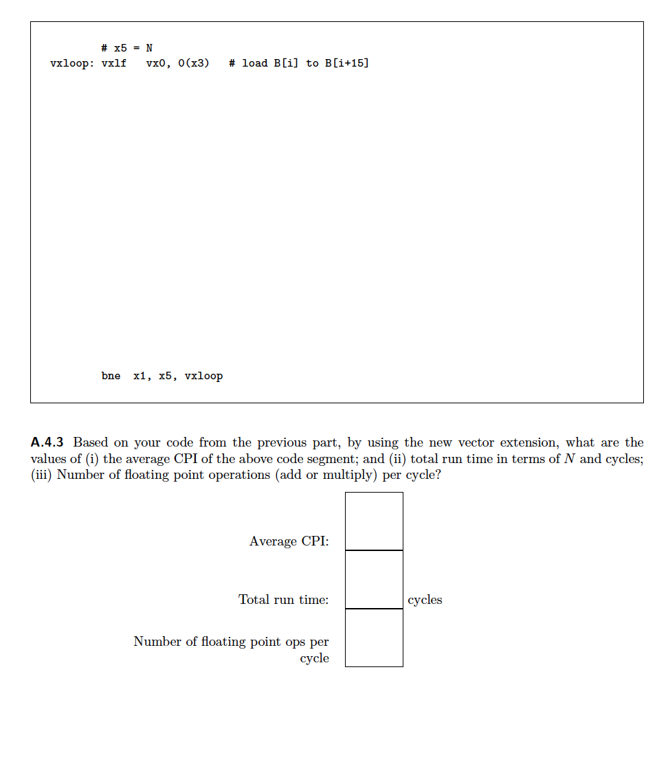 A.4 Vector Extension You are working with a new | Chegg.com