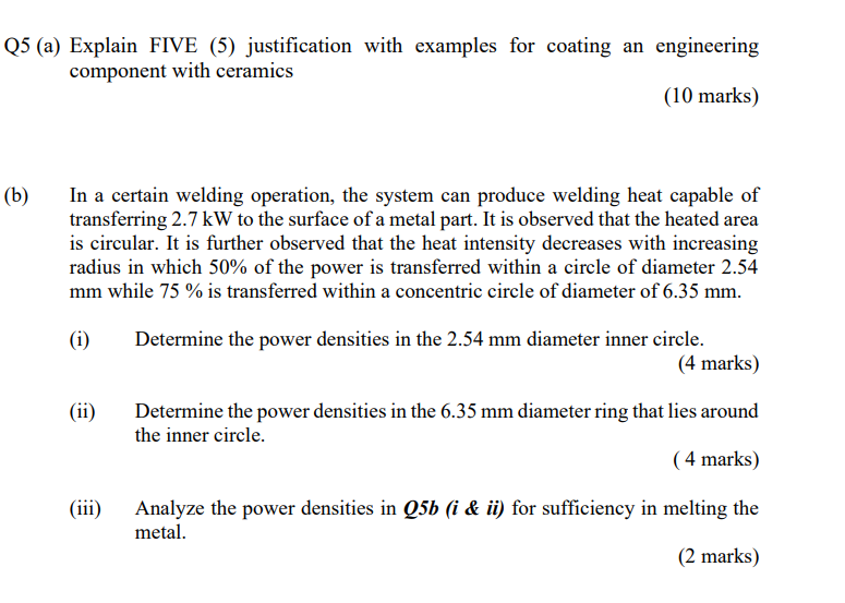 Solved Q5 (a) Explain FIVE (5) justification with examples | Chegg.com