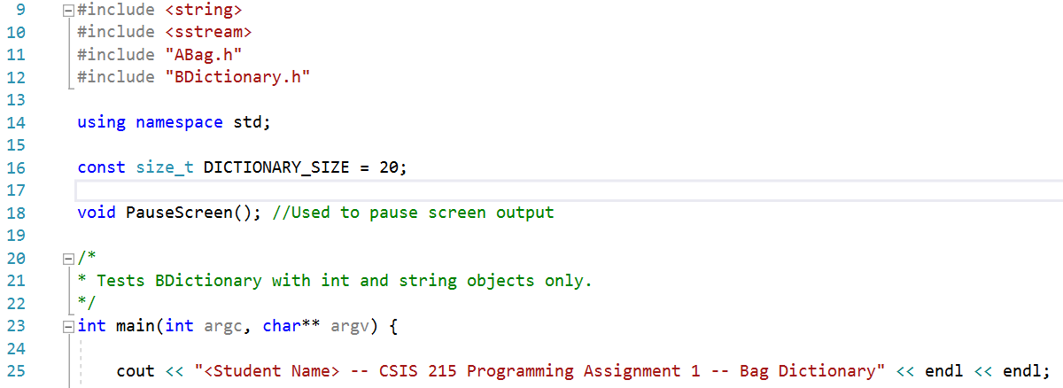 Solved Use the bag ADT provided to create an array-based | Chegg.com