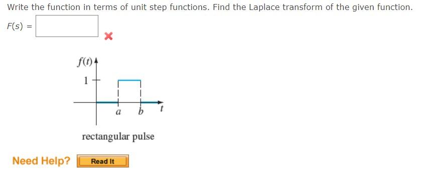 Solved Write the function in terms of unit step functions. | Chegg.com