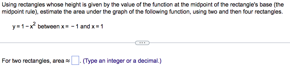 Solved Using rectangles whose height is given by the value | Chegg.com