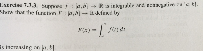 Solved Suppose f: [a, b] rightarrow R is integrable and | Chegg.com