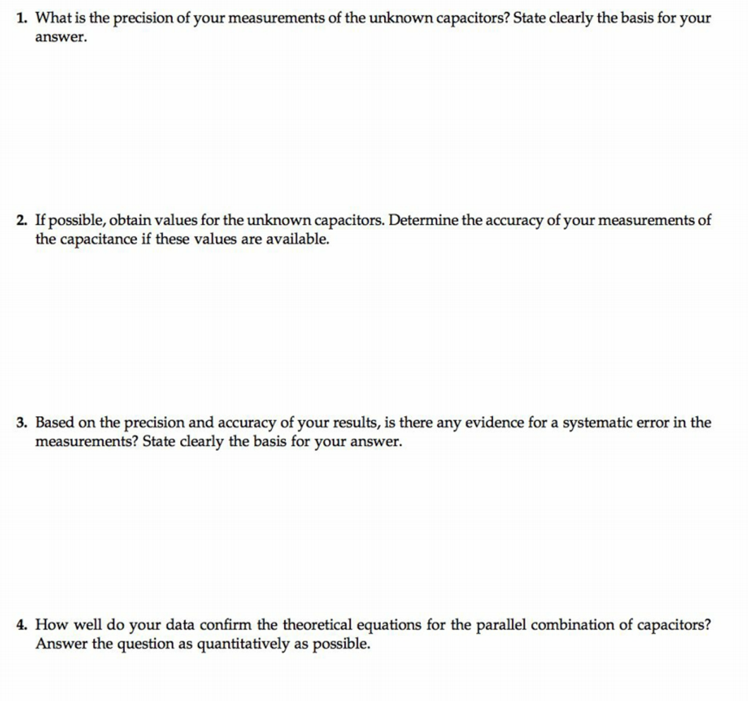 Data and Calculations Table 1 Di D3 D OD C (UF) | Chegg.com