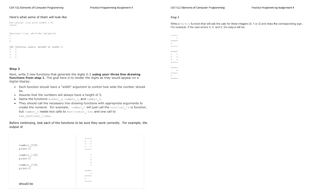 Solved CSIT 512 Elements of Computer Programming Practice | Chegg.com Solved CSIT 512 Elements of Computer Programming Practice | Chegg.com
