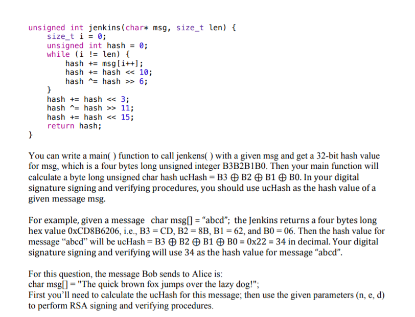 Solved Q4. RSA Digital Signature 1) Explain how RSA digital | Chegg.com