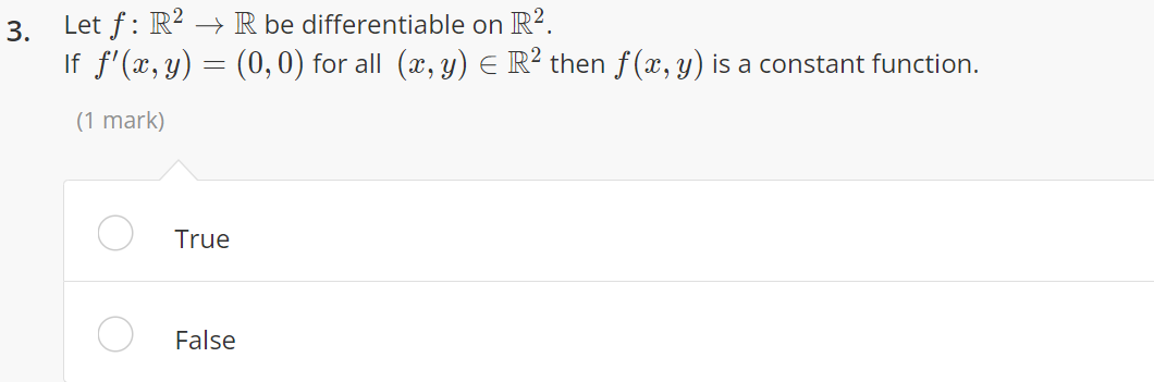 Solved 3. Let f: R2 + R be differentiable on R2. If f'(x, y) | Chegg.com