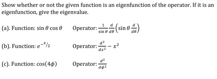 Solved Show Whether Or Not The Given Function Is An
