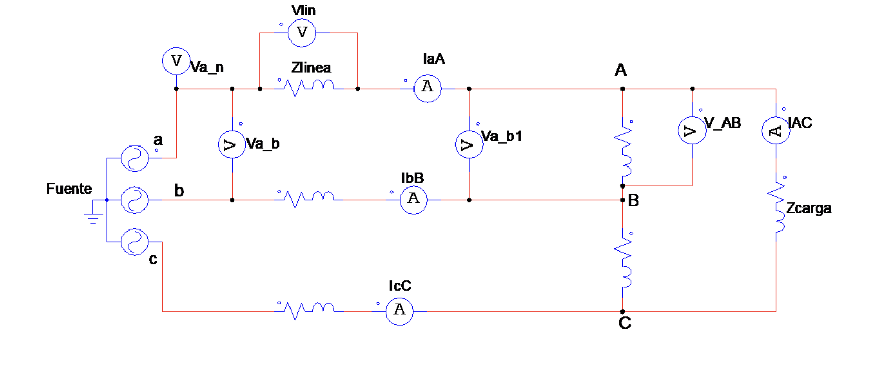 Solved Build a circuit where a source is Y-connected, via | Chegg.com