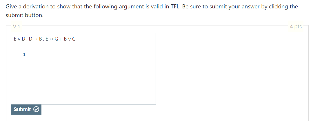 Solved Give a derivation to show that the following argument | Chegg.com