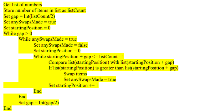Solved (10 points) We have studied how the shell sort will | Chegg.com