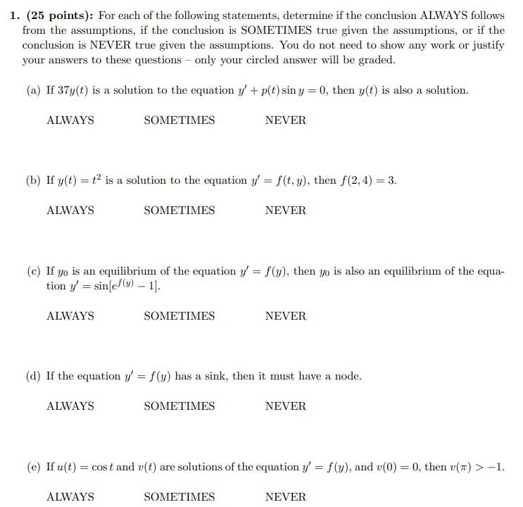 Solved Please answer all the parts or at least part d and e. | Chegg.com