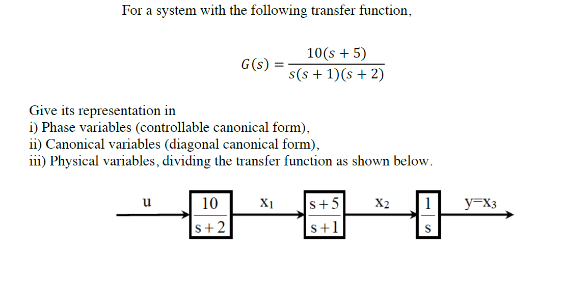 Solved For a system with the following transfer function, | Chegg.com