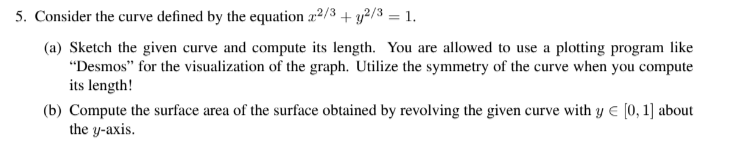 Solved 5. Consider the curve defined by the equation | Chegg.com