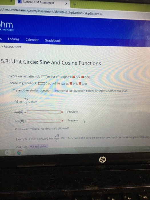 Solved Lumen OHM Assessment | Chegg.com