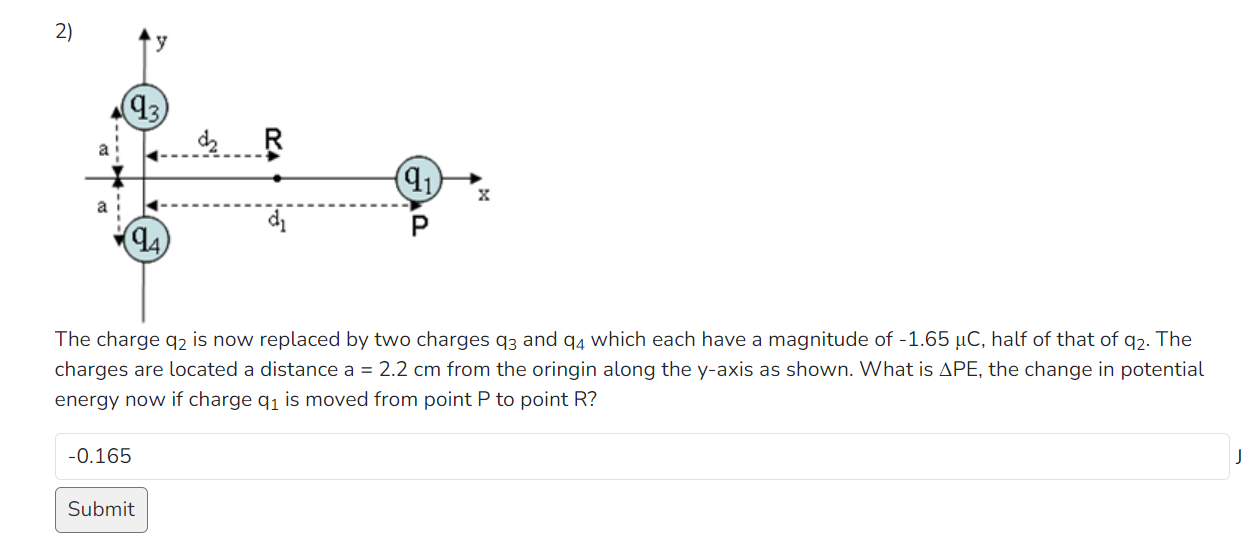 Solved A point charge q2=−3.3μC is fixed at the origin of a | Chegg.com