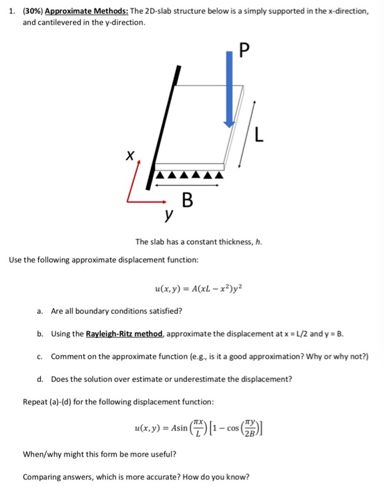 Solved 1. (30%) Approximate Methods: The 2D-slab structure | Chegg.com