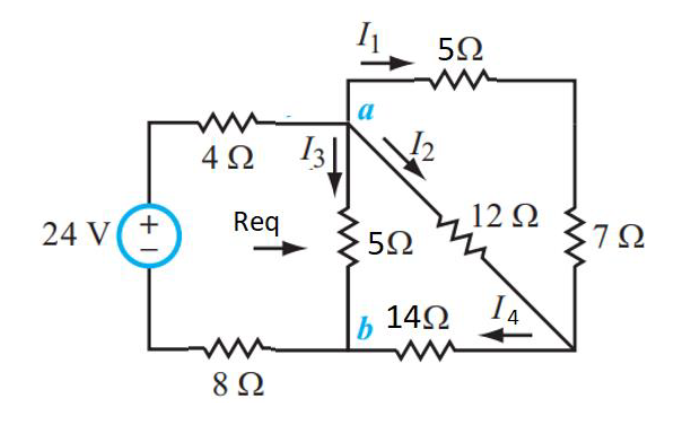 Solved 1st Find Req looking into terminals a & b 2nd Use KVL | Chegg.com