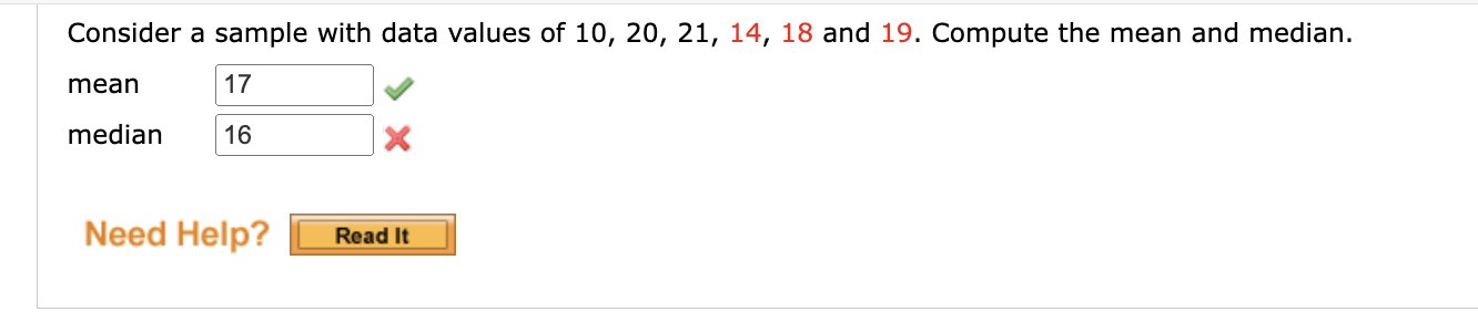 Solved Consider a sample with data values of 10,20,21,14,18 | Chegg.com